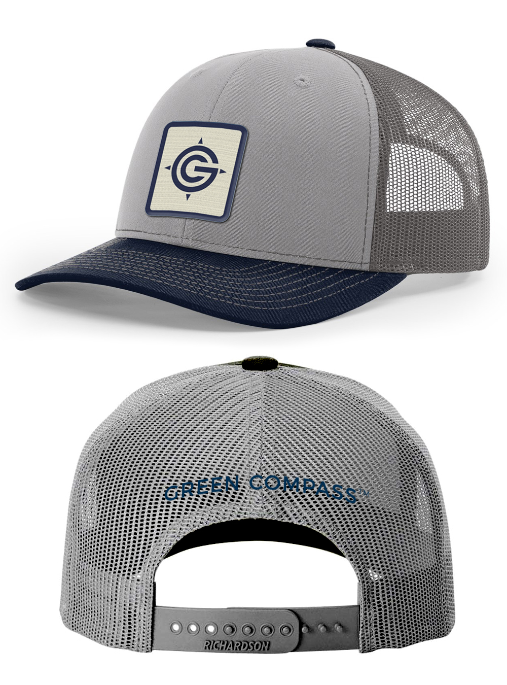 Richardson 112 Tri-Color Trucker Hat (Dec 2020) - Green Compass, Inc